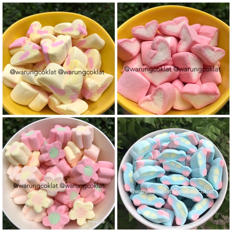 Jual Marshmallow Karakter Marshmallow 500 gr Mini Tube Marsmallow Plain ...