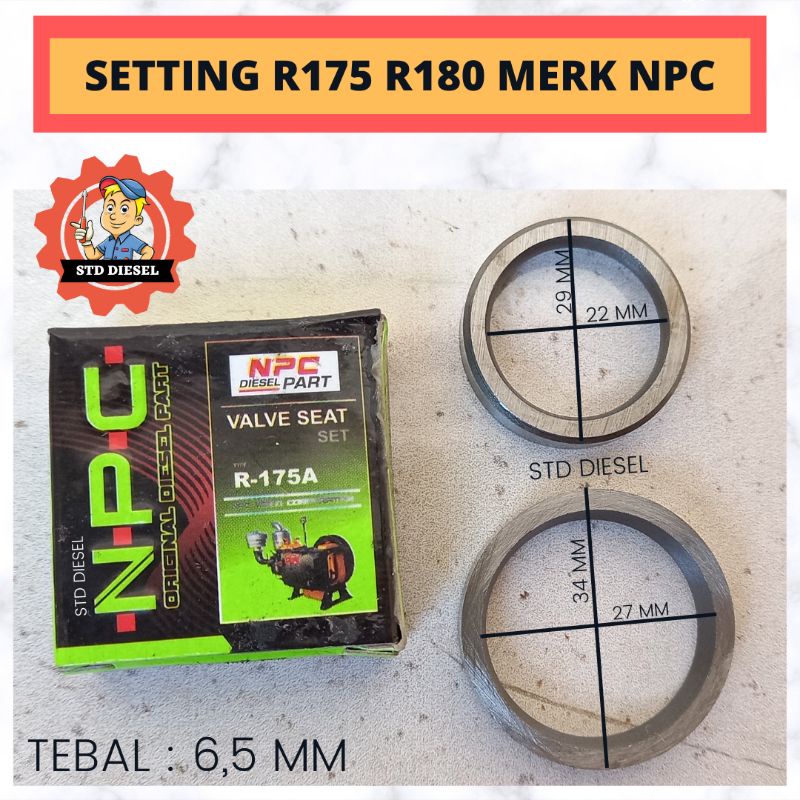 Jual SETTING KLEP R175 R180 MODEL KELEP KECIL SETINGAN SETING RING KLEP ...