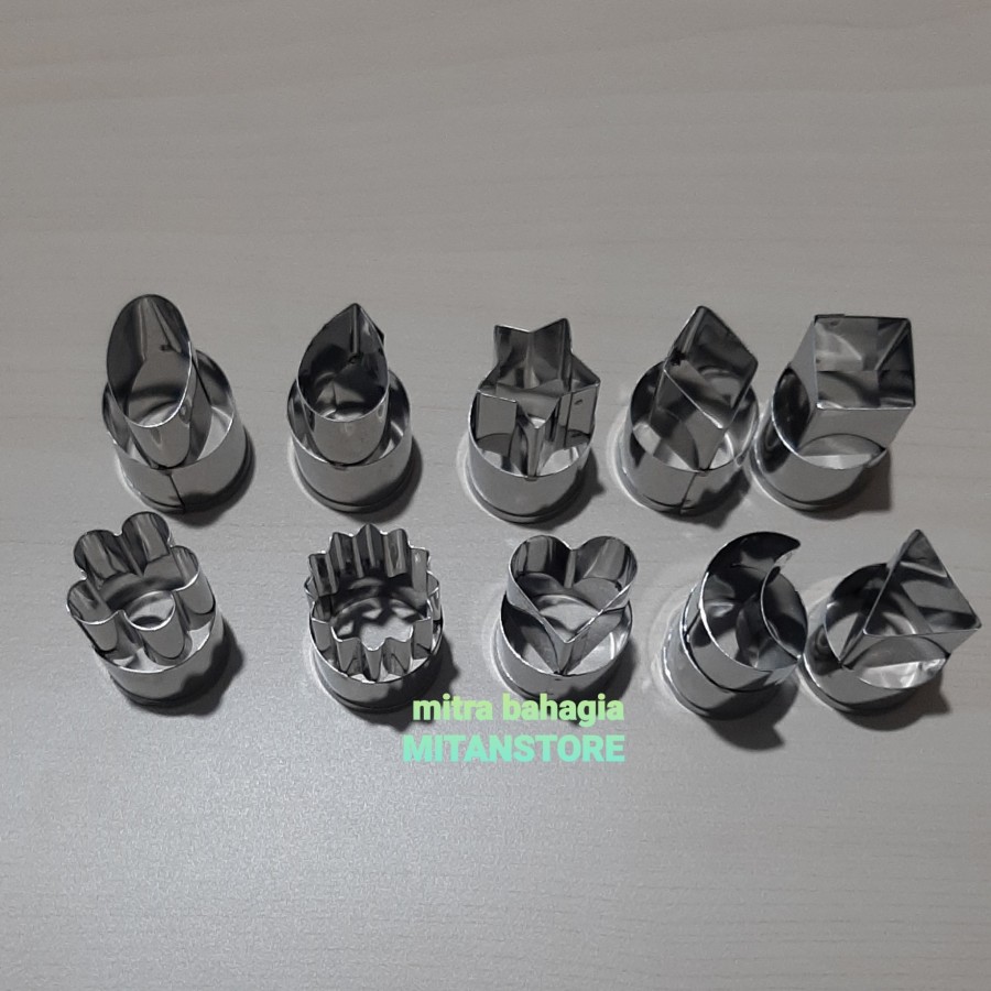 Jual Cetakan Ring Cutter Pemotong Sayuran Wortel Puding Nugget Biskuit ...