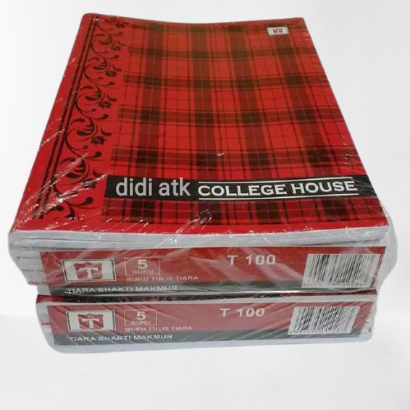 Jual Buku Tulis Tiara Pendek 100 Lembar 1 Pak - 5 Buku Kecil | Shopee ...