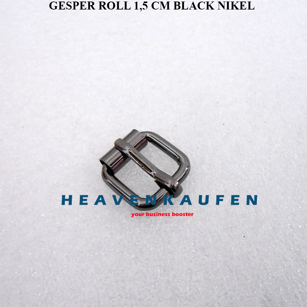 Jual Gesper Roll Tas 1,5 cm Warna Hitam Black Nikel Kualitas Premium ...