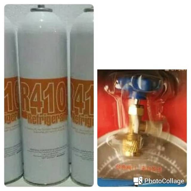 Jual Paket freon r410,R410 kaleng r410a 650 gram +cantap pembuka kaleng | Shopee Indonesia