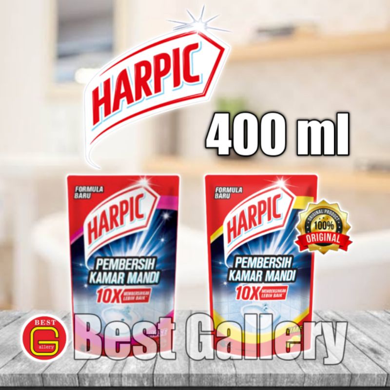 Jual Pembersih Kamar Mandi Harpic All Varian 400 ml | Shopee Indonesia