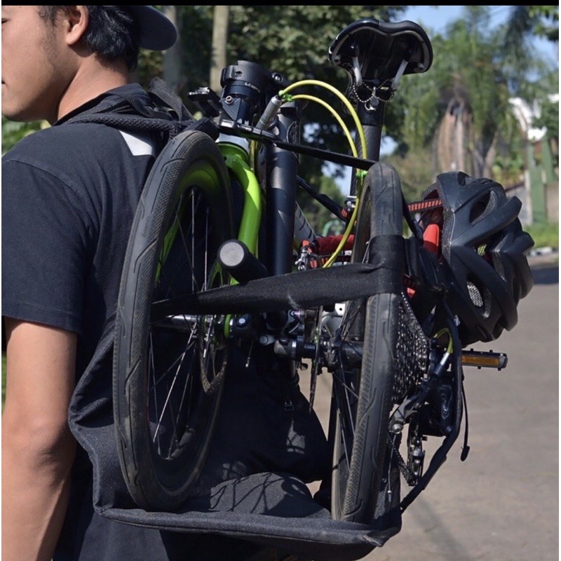 Jual tas backpack loading ransel gendong sepeda lipat folding bike 16 - 22 inch original(kane ...