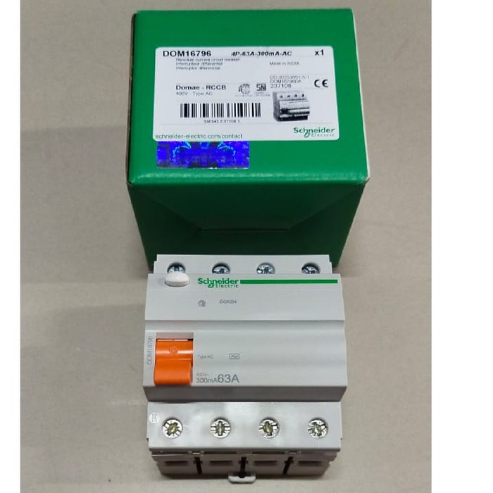 Jual ELCB/RCCB 63A/4P 300 mA SCHNEIDER (16796) | Shopee Indonesia