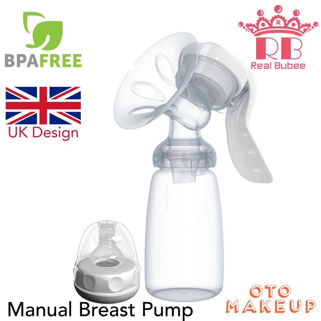 Jual Real Bubee Pompa ASI Manual Breast Pump Powerful Nipple Suction Pumps 150ml | Shopee Indonesia
