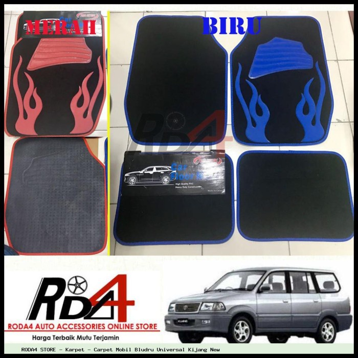 Jual Karpet - Carpet Mobil Bludru Universal Kijang New | Shopee Indonesia