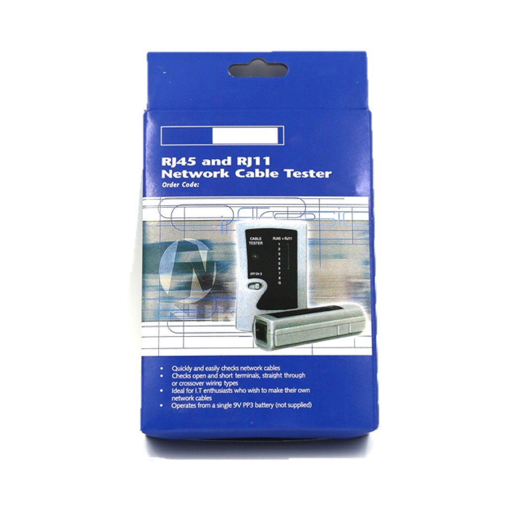 Jual Lan Taster RJ45 dan RJ11 Network Cable Tester | Shopee Indonesia