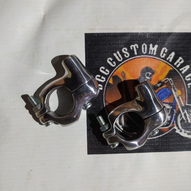 Jual Clamp Spion . Dudukan Spion Bracket Spion Motor Custom Chopper ...