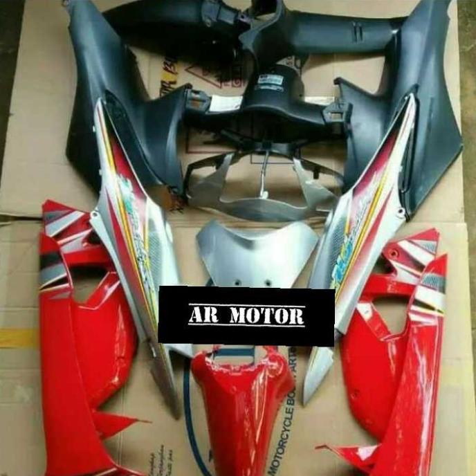 Jual FULL BODY HALUS KASAR SUPRA FIT NEW MERAH SILVER | Shopee Indonesia