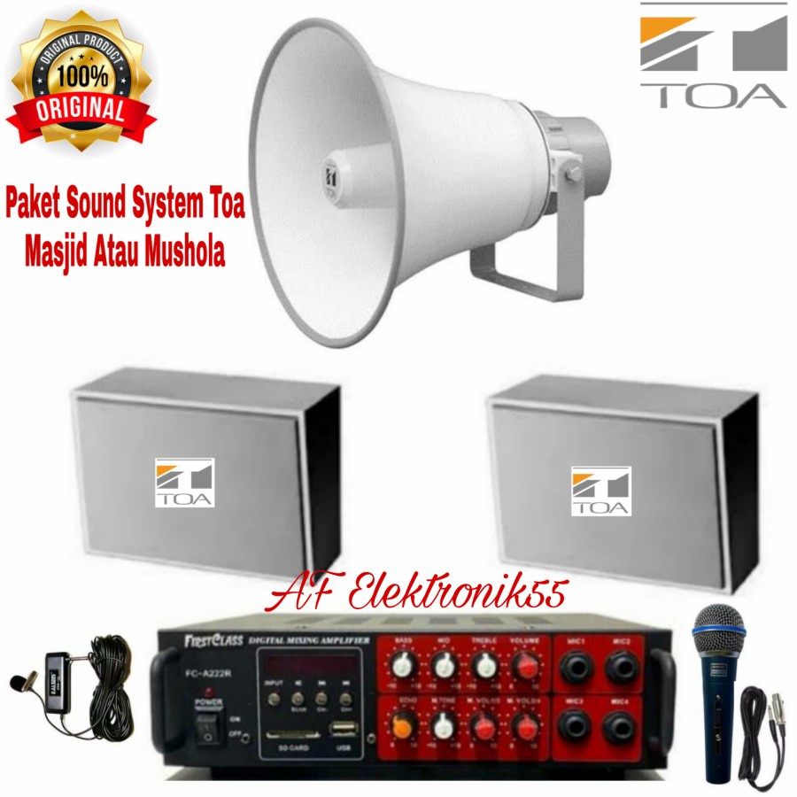 Jual Paket Sound System Toa Masjid Atau Mushola 1 Corong + 2 Speaker ...