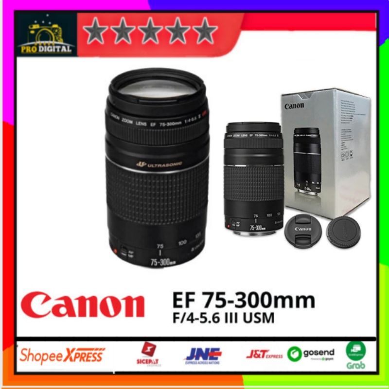 Jual Lensa Canon 75-300mm - lensa tele 75 300mm | Shopee Indonesia