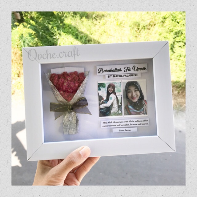 Jual Scrapframe/Flower Frame Tema Bouquet Bunga uk 13x18cm (Background ...