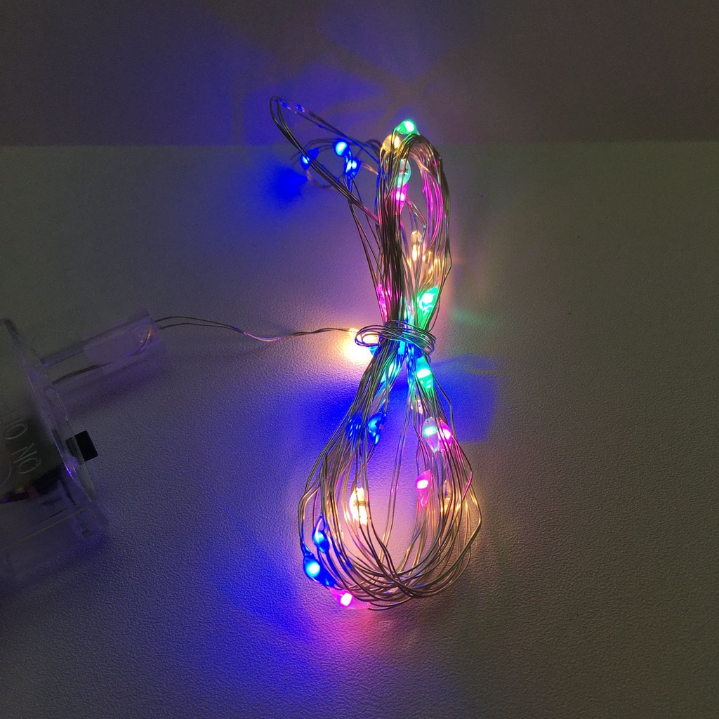 Jual Lampu LED Kawat KOTAK / Lampu Hias LED Baterai / Lampu BOBO ...