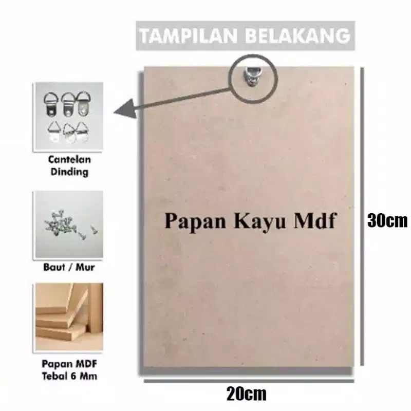 Jual paket kayu mdf 20x30 | Shopee Indonesia