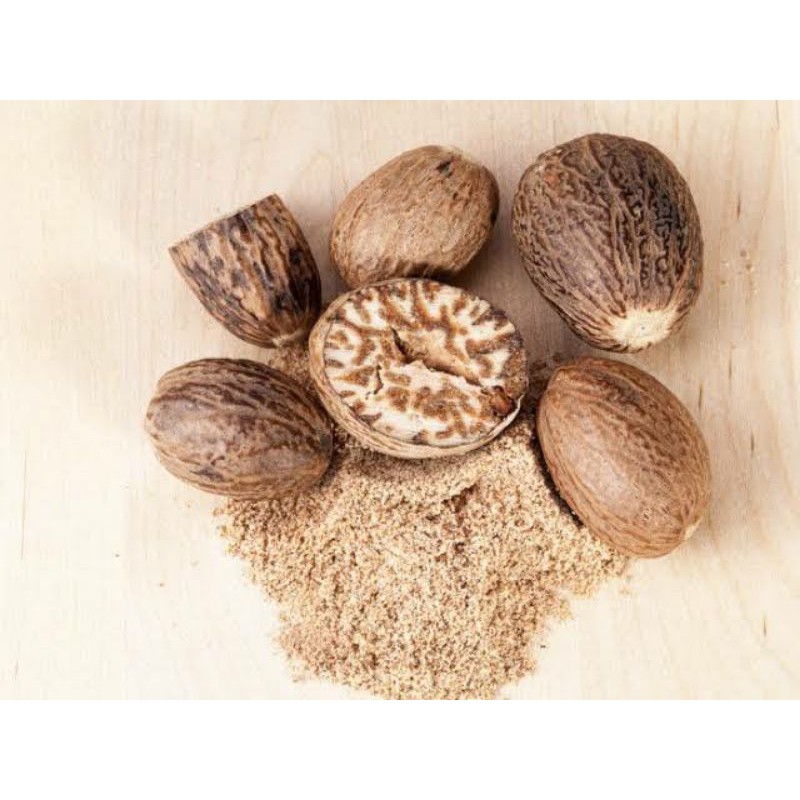 Jual Nutmeg buah Pala bulat/Myristica/Mace 500gr | Shopee Indonesia