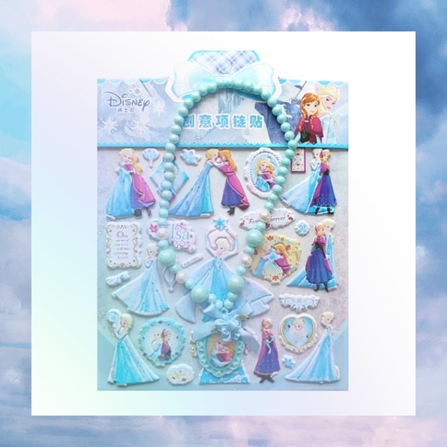 Jual Gambar Tempel Kalung Necklace Sticker Stiker Timbul Anak Karakter ...