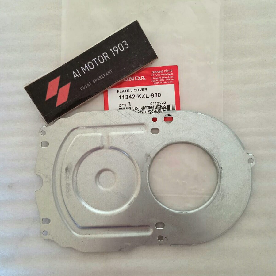 Jual BESI PLAT TUTUP COVER CVT GIGI SELAHAN BEAT SCOOPY SPACY 11342-KZL ...
