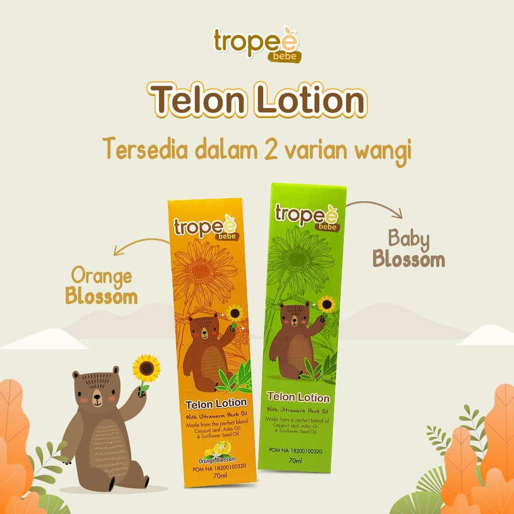 Jual TROPEE BEBE Telon Lotion Baby Blossom & Orange Blossom 70ml ...