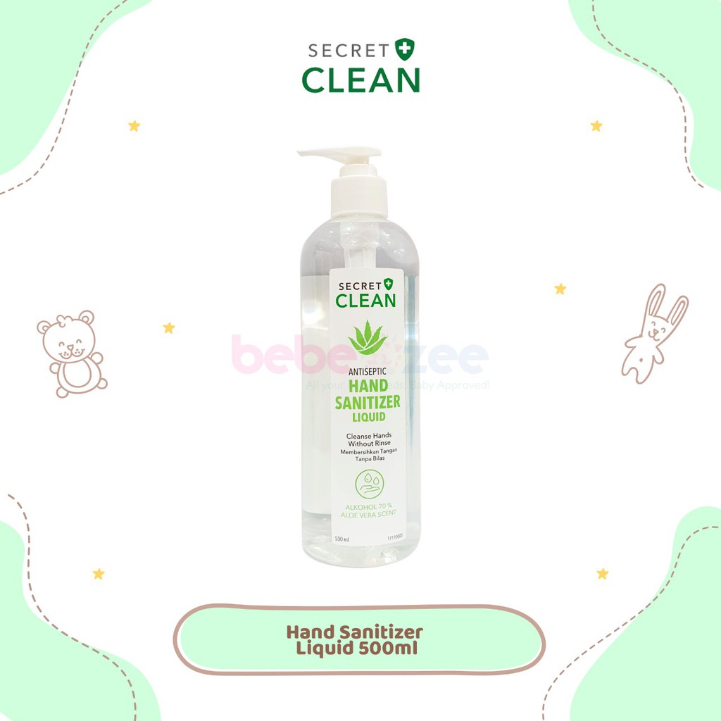 Jual Secret Clean Antiseptic Hand Sanitizer Liquid 500ml | Shopee Indonesia