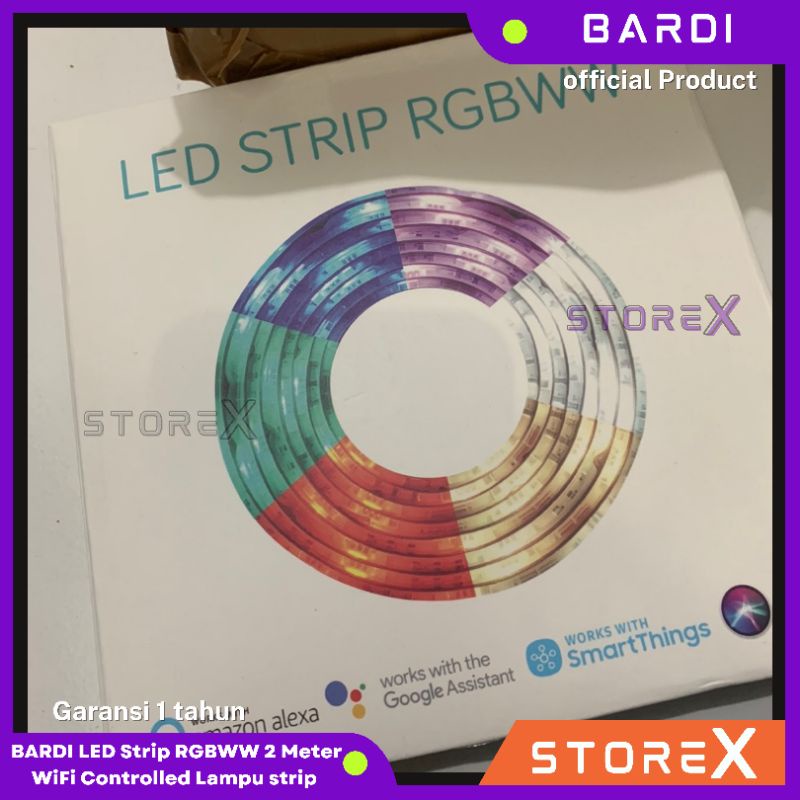 Jual BARDI Lampu LED Strip RGBWW Wifi 2 Meter Smar home Surabaya ...