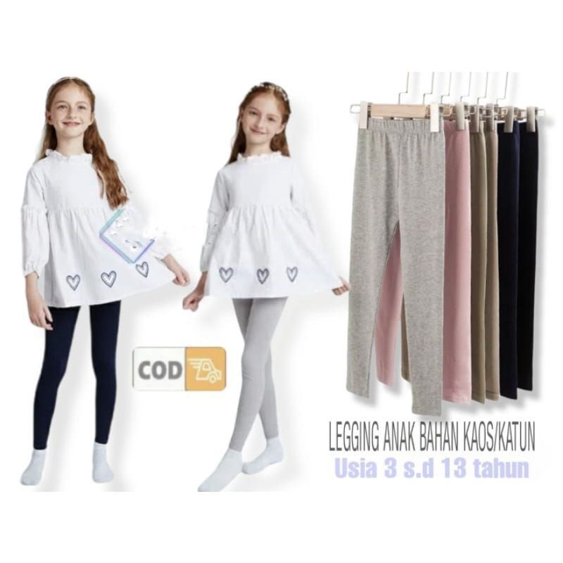 Jual LEGING ANAK KOAS BAHAN RAYON/LEGING KAOS ANAK POLOS USIA 2THN ...