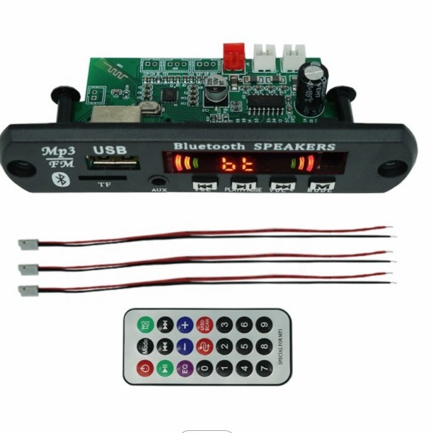 Jual Amplifier 2x15W 12V Bluetooth MP3 Decoder Board FM Audio MP3 ...