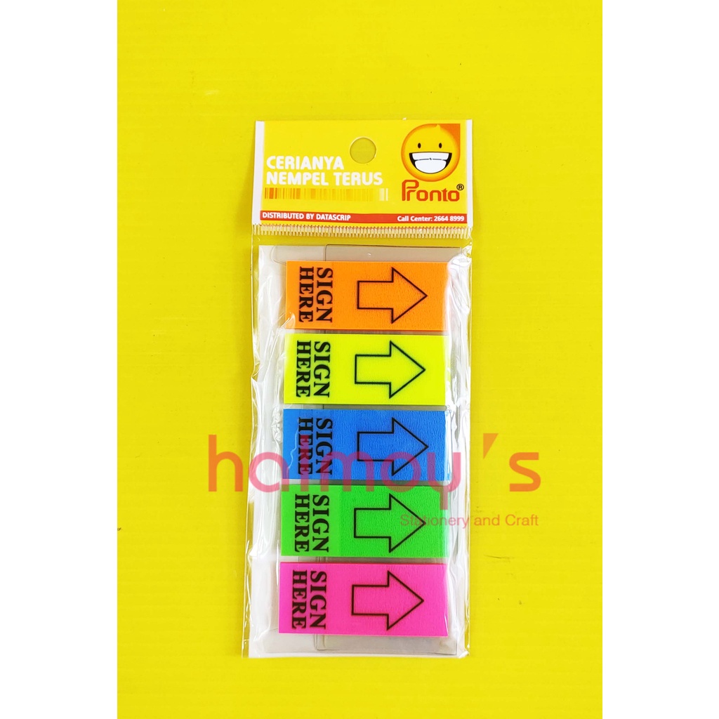 Jual MEMO STICK / STICKY NOTES PRONTO SIGN HERE ( 48 X 20 MM ) | Shopee ...