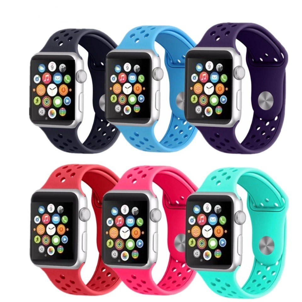 Jual Single Volt Silicone Strap for APPLE WATCH 38 40 41 42 44 45 46 49 ...
