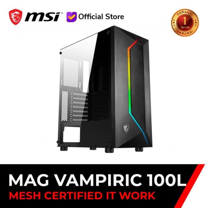 Jual Case Komp Casing Msi Mag Vampiric 100L Atx Usb 3.2 - Casing Gaming ...