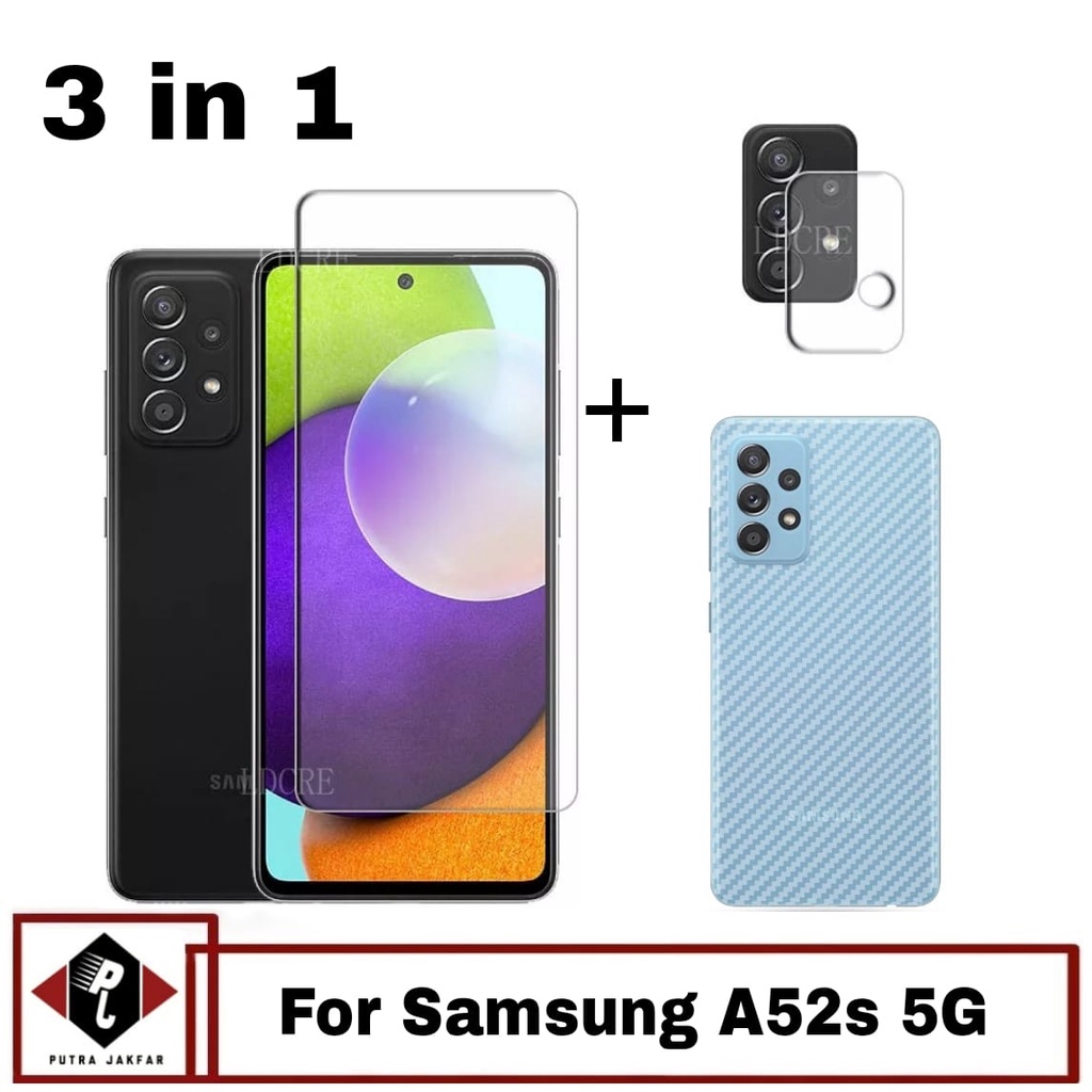 Jual Paket 3in1 Tempered Glass Layar Samsung A52s 5G Free Camera & Garskin | Shopee Indonesia