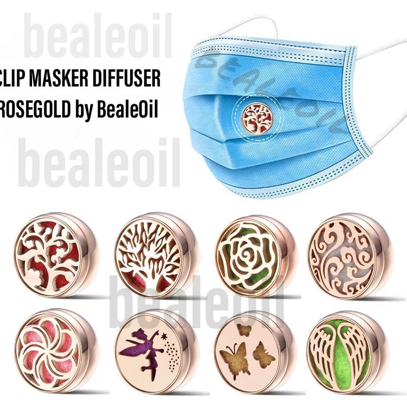 Jual BEALE Pin Masker Klip Diffuser Stainless untuk Masker Magnet FREE 3 pads Pengharum Masker ...