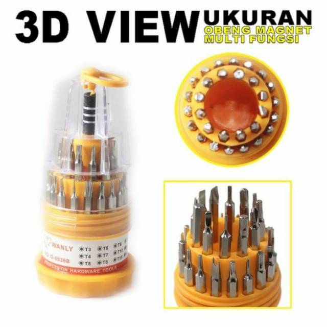 Jual Obeng set multi 31 in 1 electron screwdriver set | Shopee Indonesia