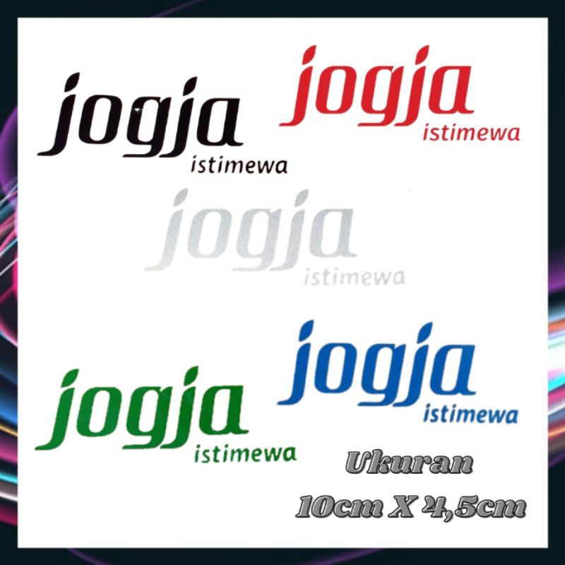 Jual sticker murah setiker cutting stiker motor tulisan jogja istimewa ...