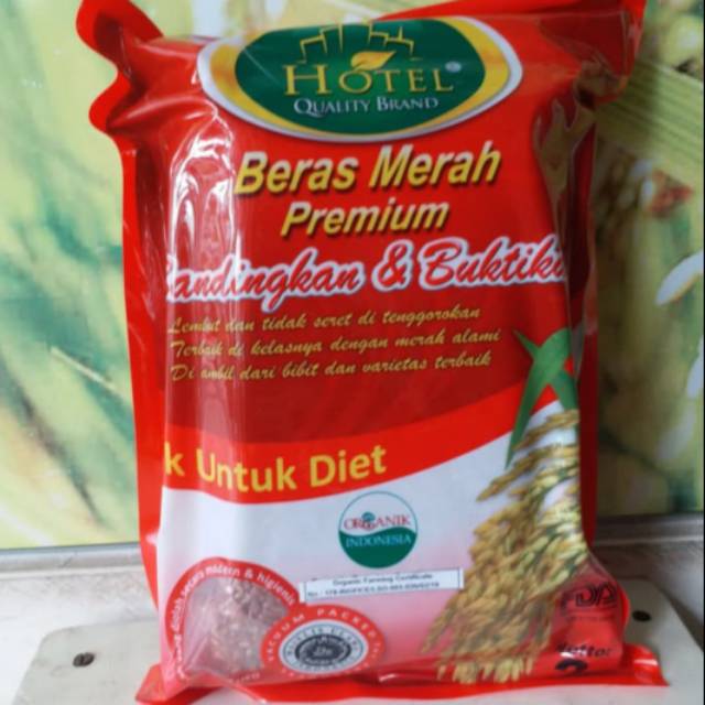Jual Beras merah premium cap HOTEL 2kg | Shopee Indonesia