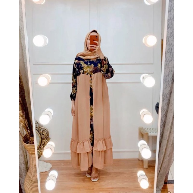 Jual Gamis Malaysia Kombinasi Belah Dada | Shopee Indonesia