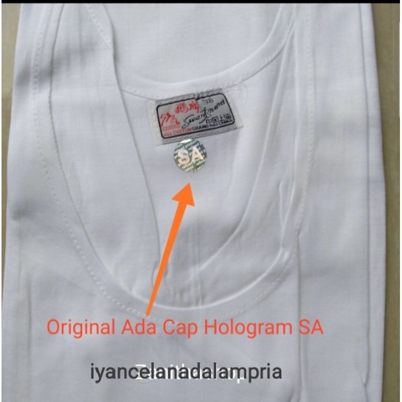 Jual Singlet Swan Brand 100% Original/Kaos dalam swan tanpa lengan 100% ...