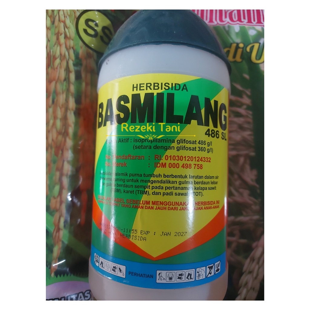 Jual Racun Rumput Herbisida Basmilang 480SL kemasan 1 liter | Shopee ...