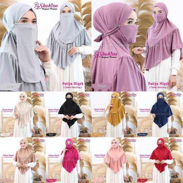 Jual Fatiya Niqab Cadar Kancing | Shopee Indonesia
