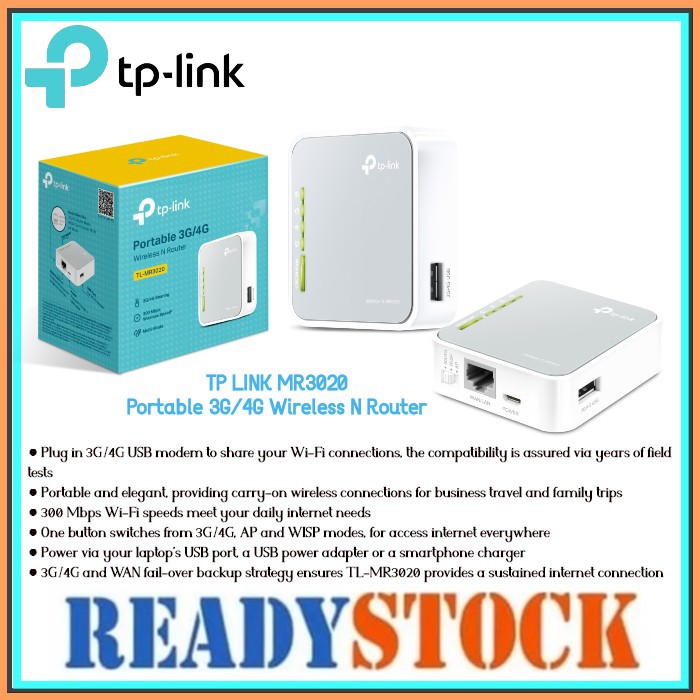 Jual TP LINK MR3020 Wireless Portable Router | Shopee Indonesia