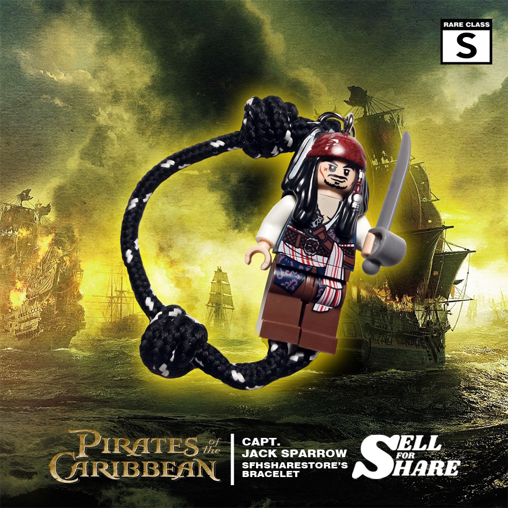 Jual GELANG LEGO CAPTAIN JACK SPARROW PIRATE OF THE CARIBBEAN / GELANG ...