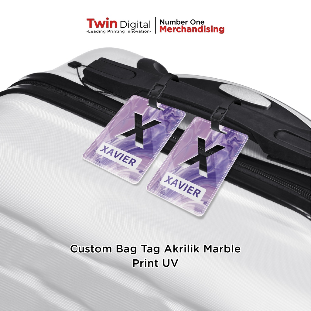 Jual Twindigital Custom Luggage Tag Akrilik Gantungan Label Nama Tas ...