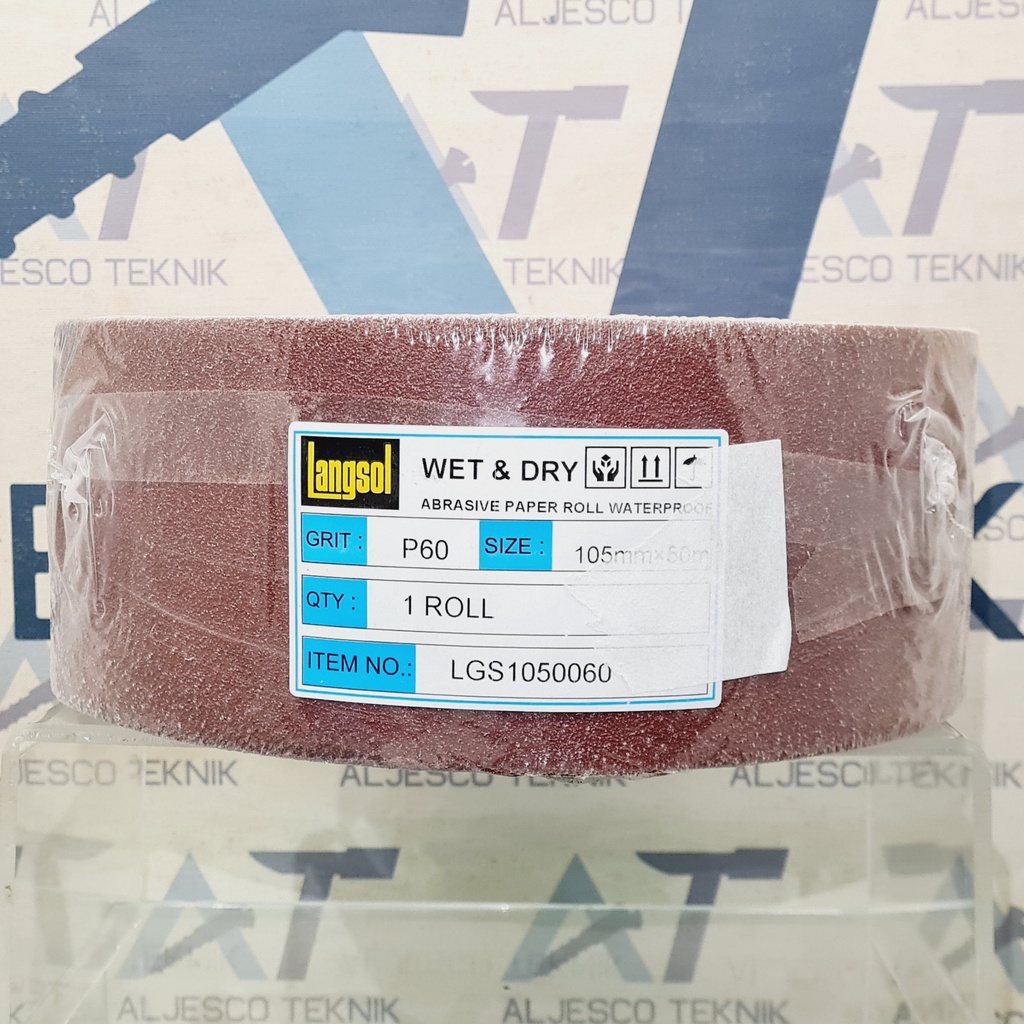 Jual LANGSOL AMPLAS METERAN GRIT 60 TAHAN SUPER THINNER | Shopee Indonesia