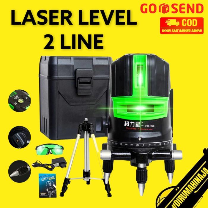 Jual Alat Leveling Laser Levels 2 Garis Warna Hijau Laser Level 2 Line ...