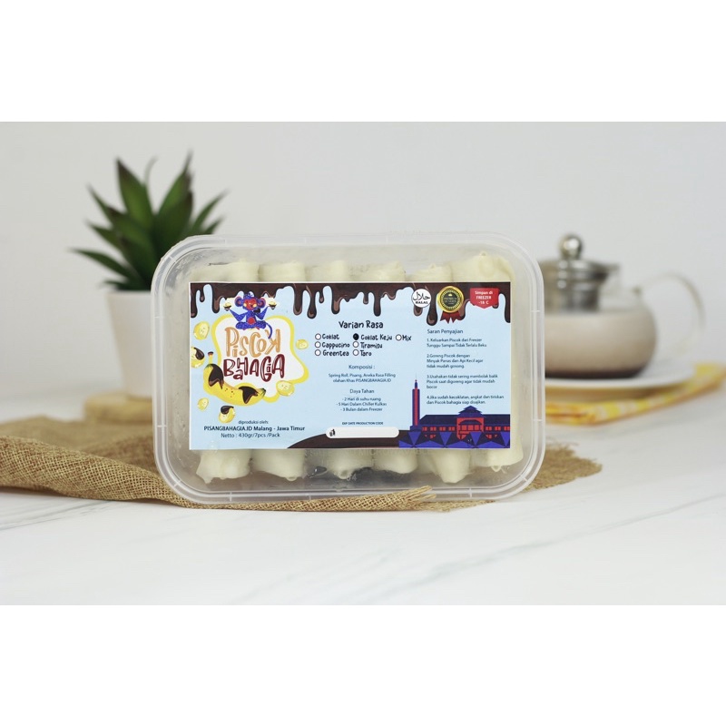 Jual Pisang Coklat Lumer | Piscok Lumer Frozen | Piscok Bahagia isi 7 ...