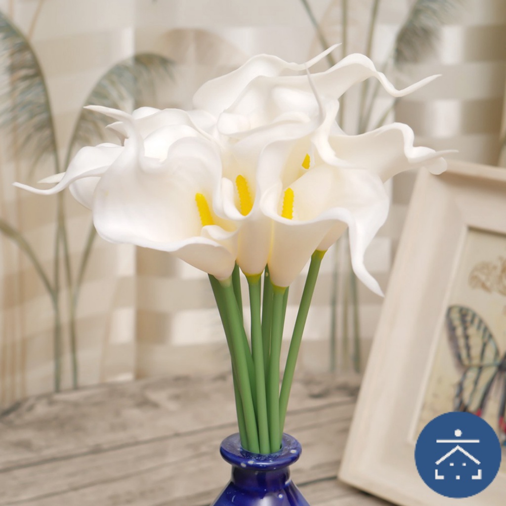 Jual Kunataruma - Bunga Calla Lily Putih Artificial Imitasi Palsu untuk ...