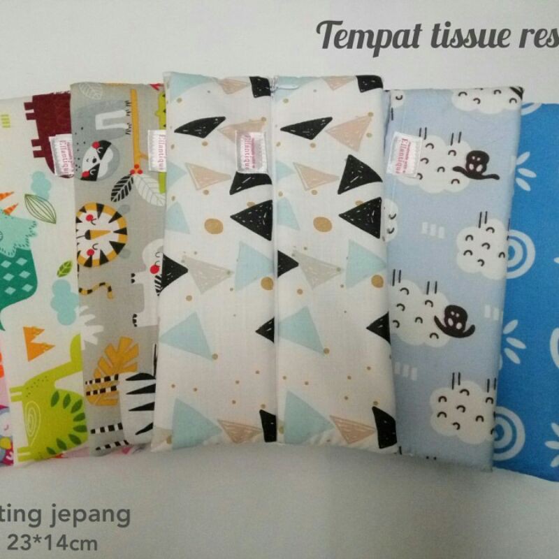Jual cover tisu resleting jepang TISSUE CASE isi 50 sheets RANDOM ...