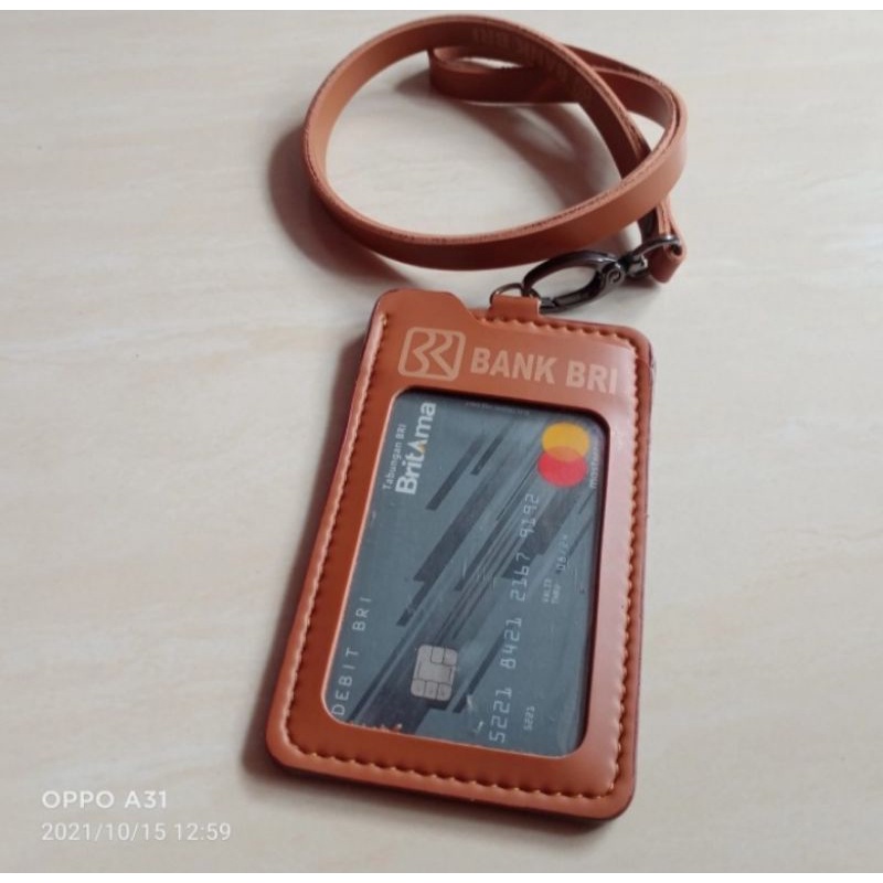 Jual Kalung ID Card Name Tag Bank BRI Coklat | Shopee Indonesia