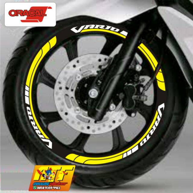 Jual sticker velg motor vario /sticker pelg/lis velg/sticker cutting ...