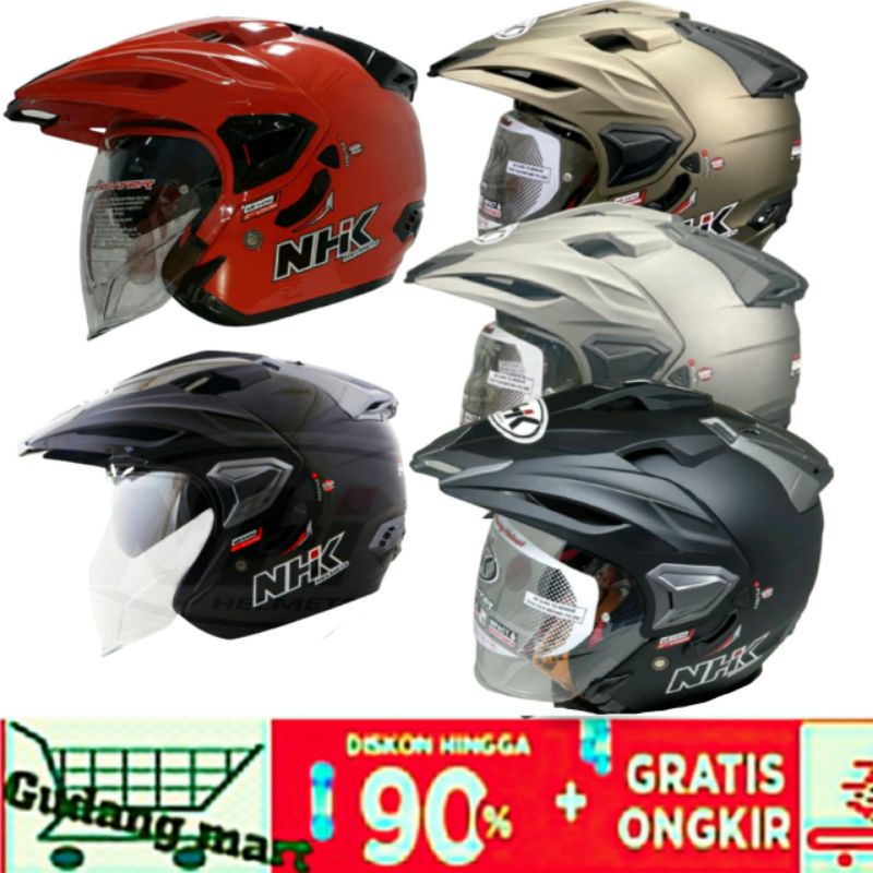 Jual Helm NHK Predator Cripton OFFICIAL NHK ORIGINAL NHK Dobel Visor ...
